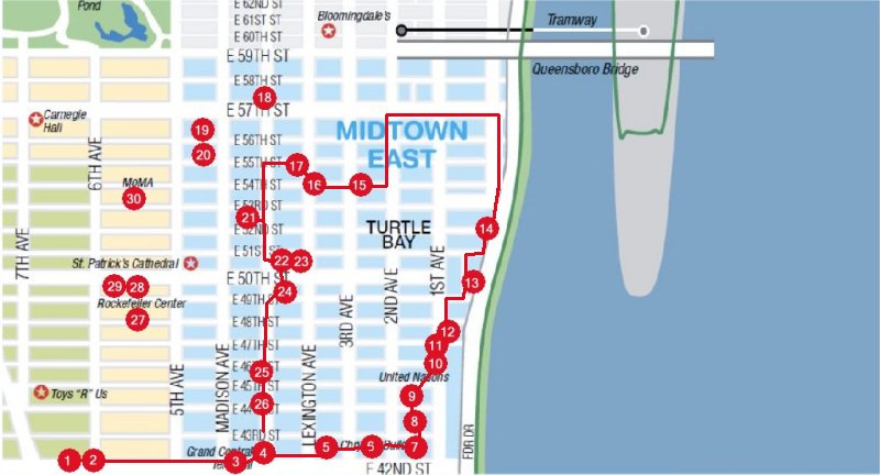Midtown East neighborhood map - Padeye