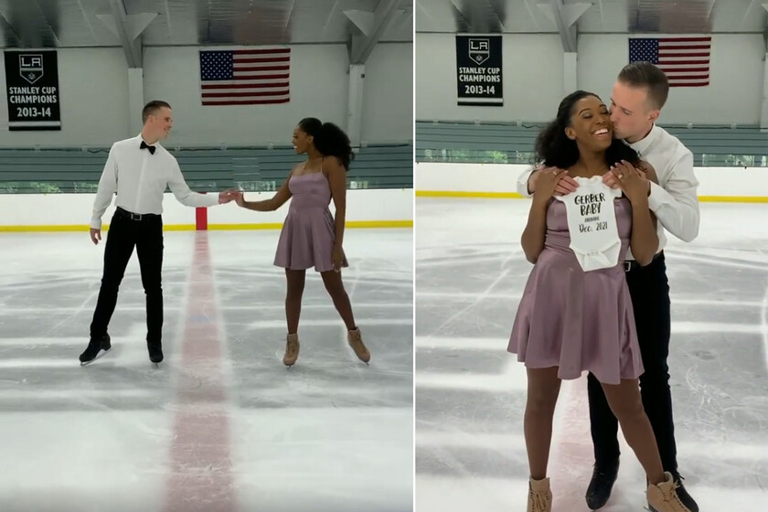 The beautiful viral video of a couple of professional skaters ...