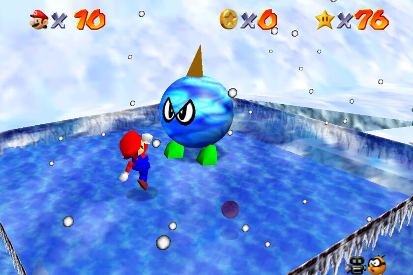 Super Mario 64: how to get the Chill With the Bully star from Snowman's ...