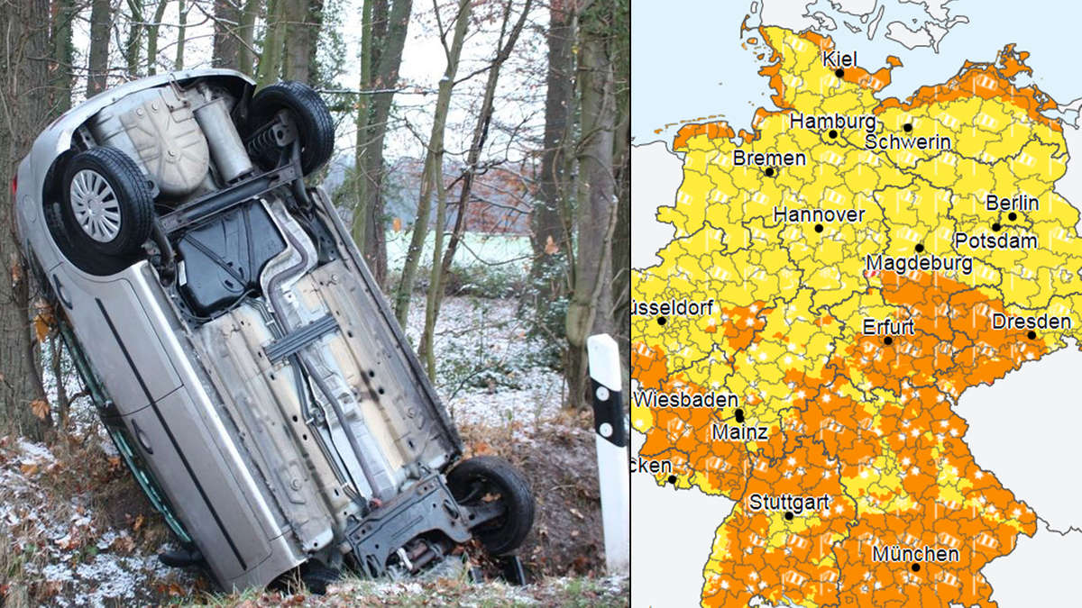 Weather in Germany: First snow causes chaos - "It crashes all the time ...