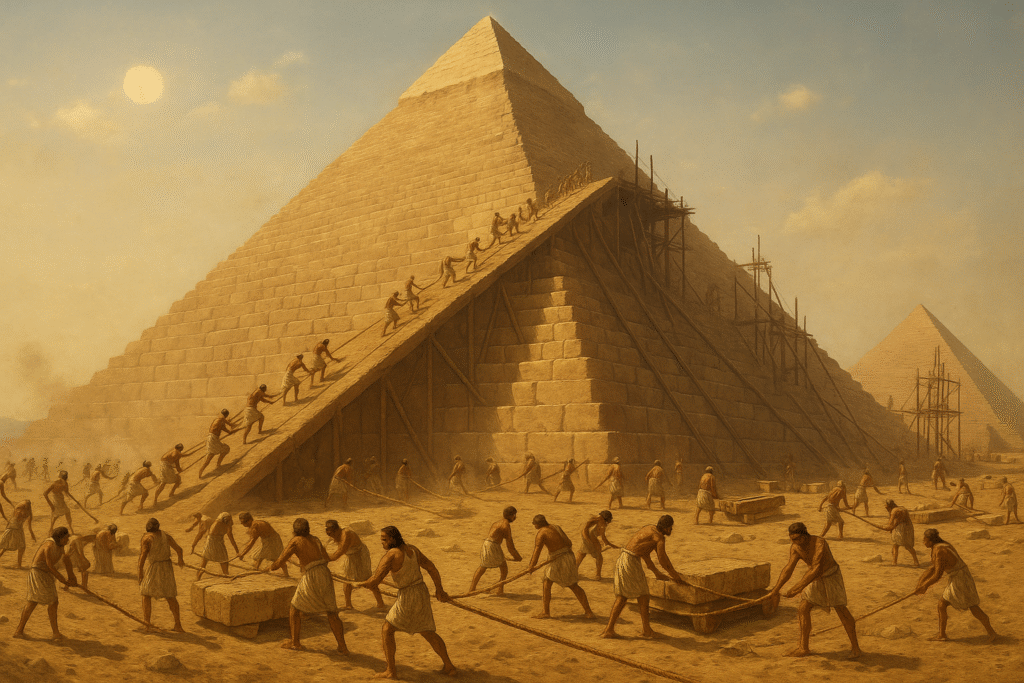 How the Great Pyramid of Giza Was Built: Theories and Debates - Flat Earth
