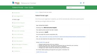 Charmtracker Patient Portal