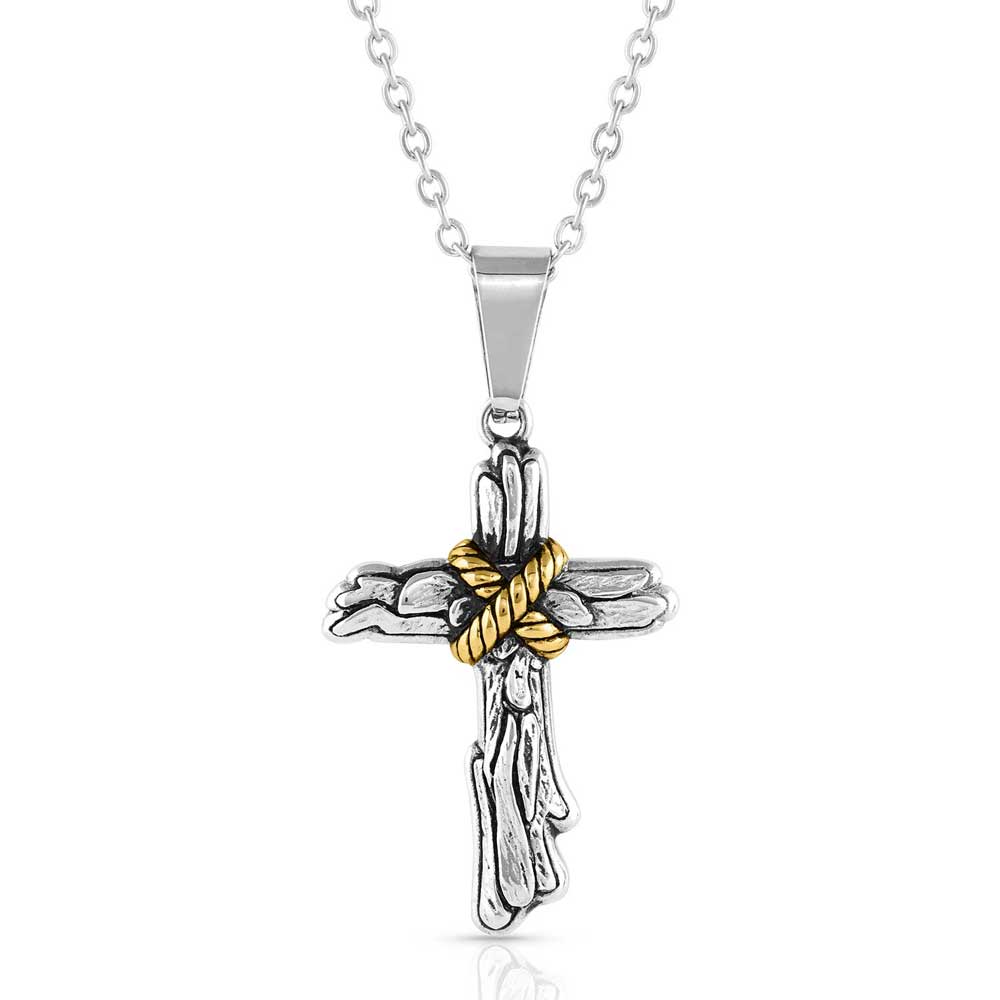 Rugged Faith Cross Necklace | Montana Silversmiths