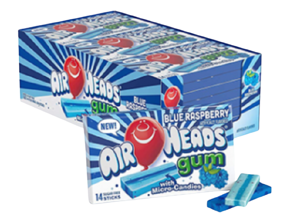 AIRHEAD GUM 12/14 BLUE RASPBERRY – Fresno Wholesale Inc. dba Best Buy ...