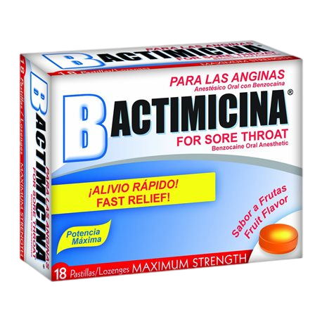 BACTIMICINA 18CT SORE THROAT PAIN RELIEF – Fresno Wholesale Inc. dba ...