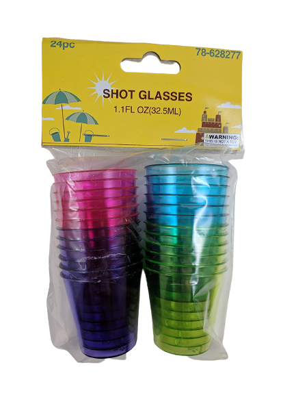 PLASTIC SHOT CUPS 24CT – Fresno Wholesale Inc. dba Best Buy Cash & Carry