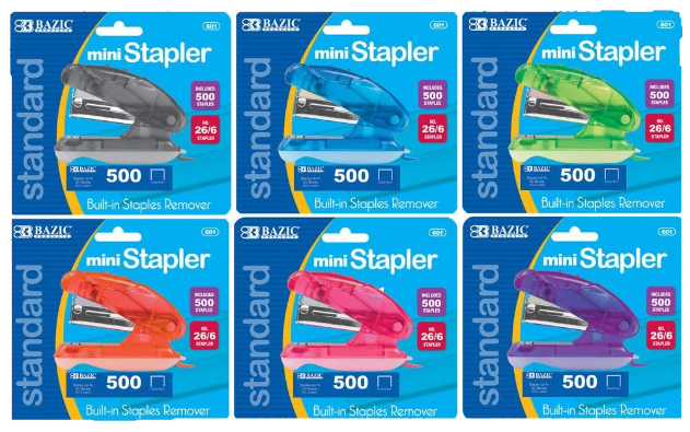 BAZIC STAPLER MINI – Fresno Wholesale Inc. dba Best Buy Cash & Carry
