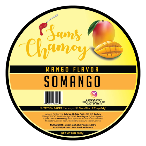 SAMS CHAMOY MANGO 8OZ – Fresno Wholesale Inc. dba Best Buy Cash & Carry