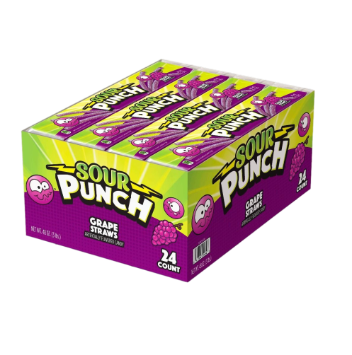 SOUR PUNCH 24CT/2Z GRAPE STRAWS – Fresno Wholesale Inc. dba Best Buy ...