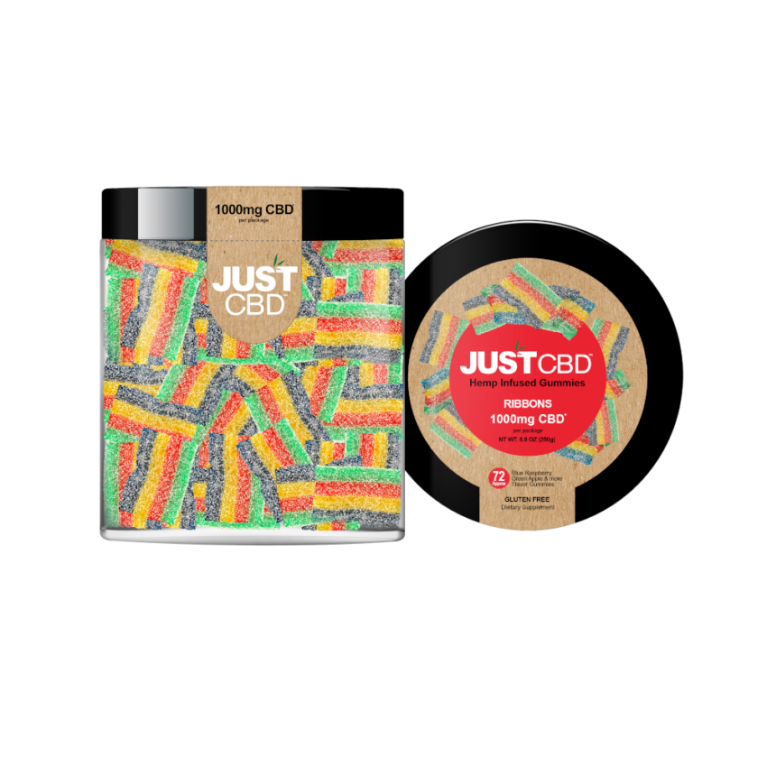 JUST CBD 1000MG GUMMY RIBBONS