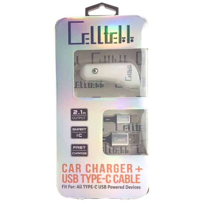 CELLTEKK 2IN1 CAR C-TYPE CHARGER