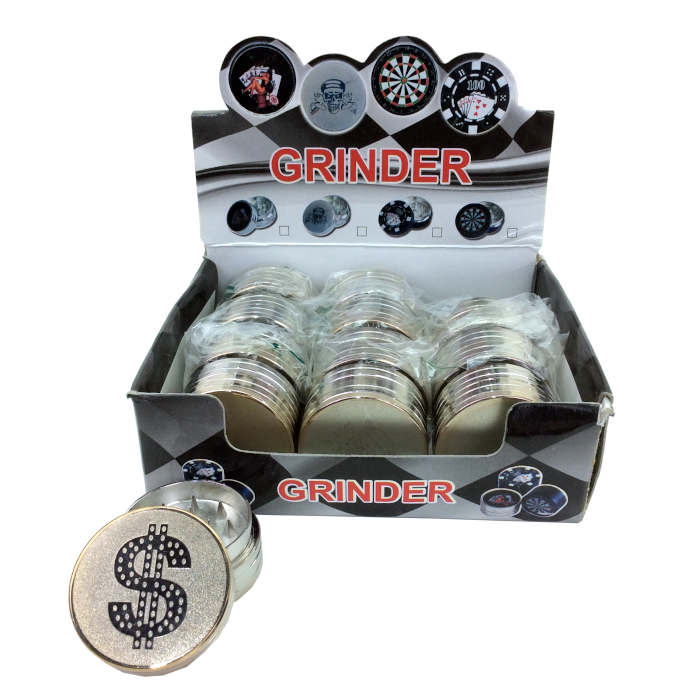 40MM ENGRAVED METAL GRINDER DISP