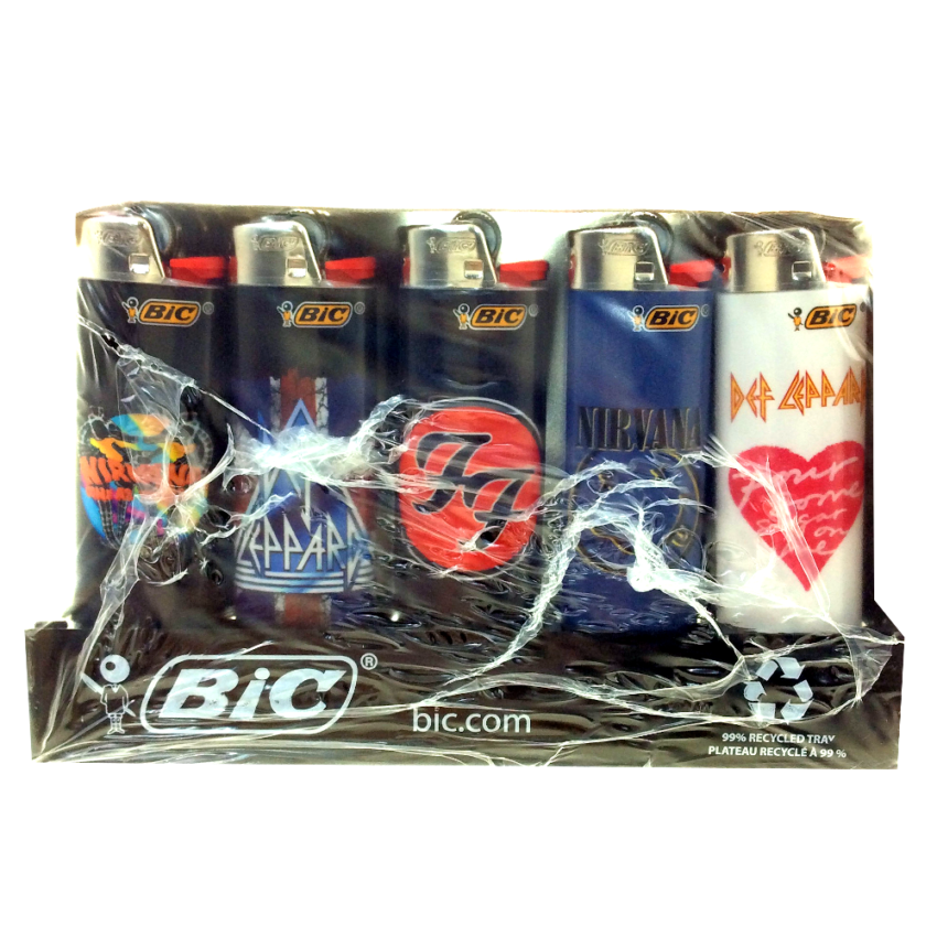 BIC ROCK BANDS LIGHTERS (50CT)