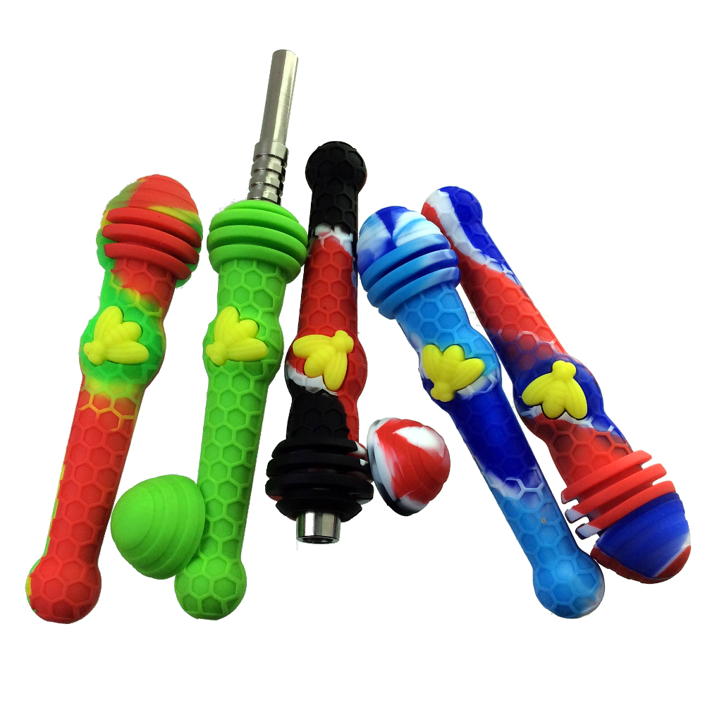 SILICONE 14MM STRAW BEE HIVE NECTAR COLLECTOR