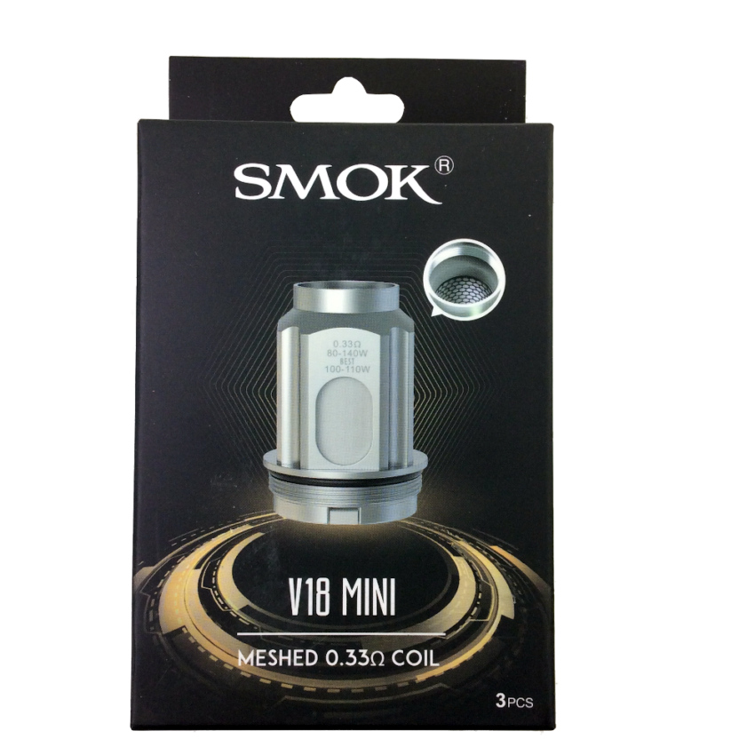 SMOK TFV18 MINI MESHED 0.33 COIL (3 CT)