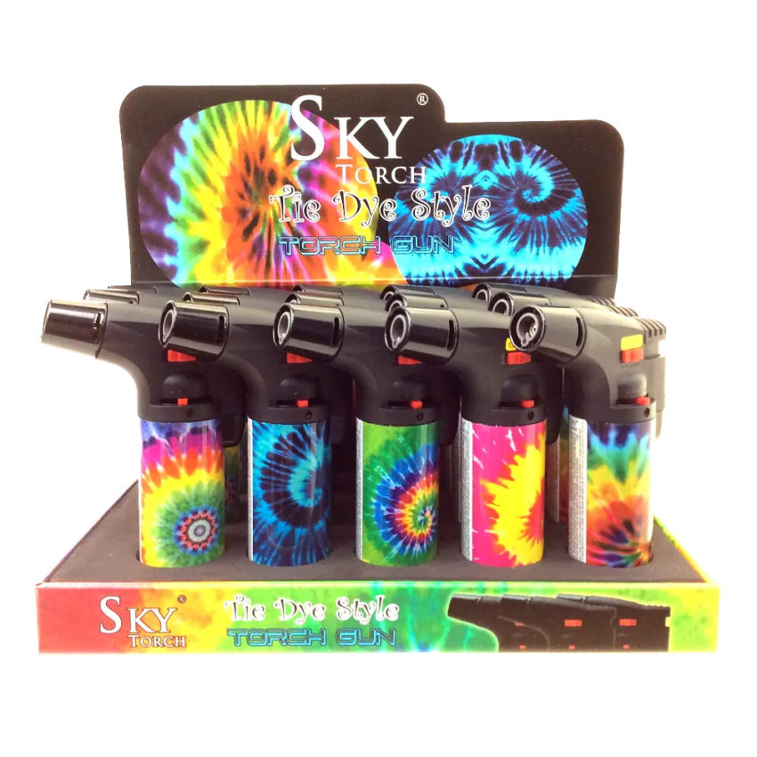 SKY TORCH SK101TD TIE DYE TORCH GUN (15CT)