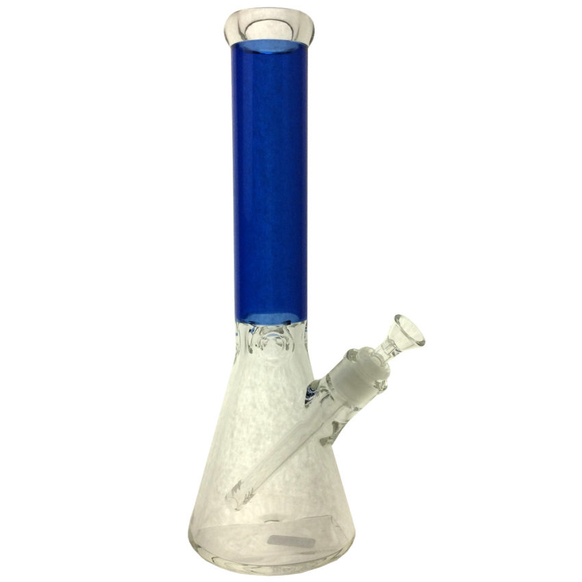 14 INCH 5MM THICK COLOR NECK BEAKER WATER PIPE