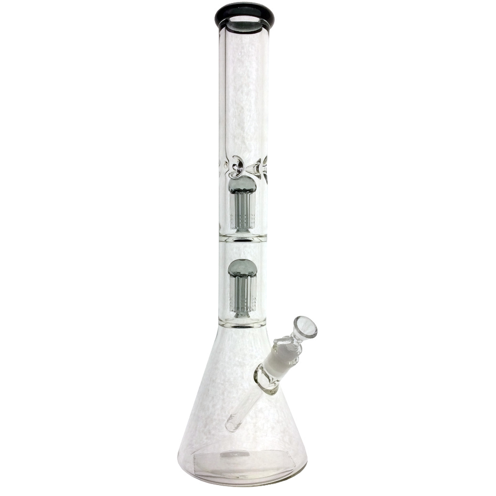 18 INCH 5MM CLEAR BEAKER 2 TREE PERC WATER PIPE