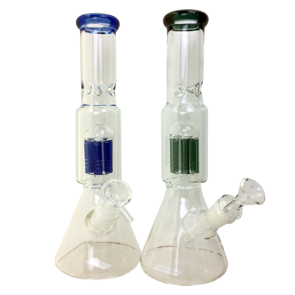 10.5 INCH COLOR SIX ARM TREE PERC BEAKER WATER PIPE