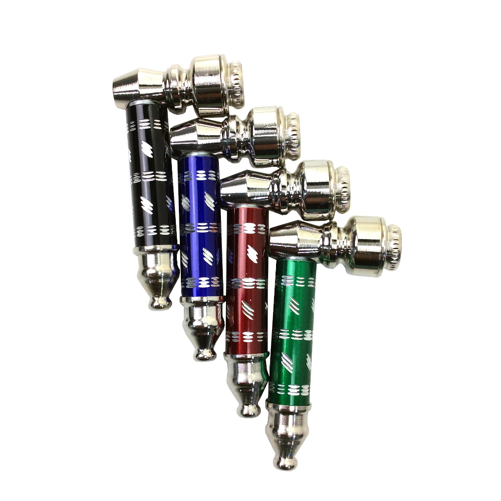 2.5 INCH PREMIUM DIAMOND CUT METAL HAND PIPE WITH LID