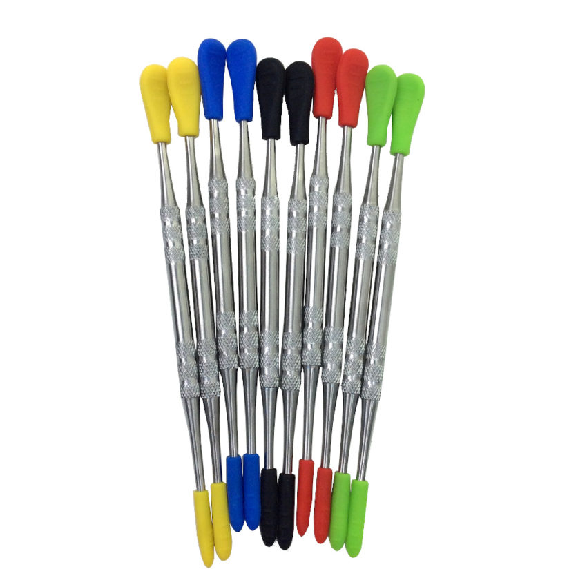 5 IN METAL DABBER w SILICONE TIPS ASSORTED
