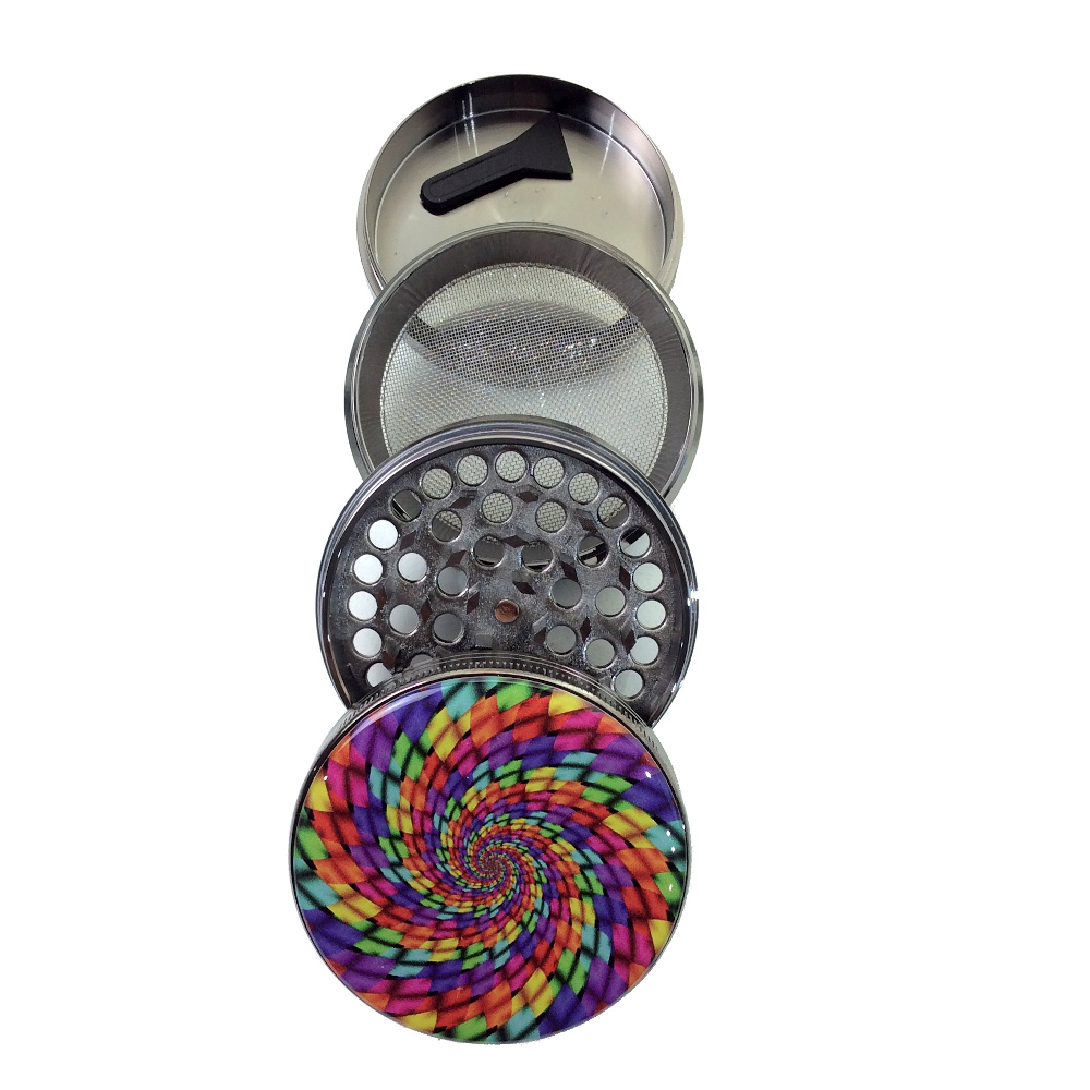 63MM ZINC TRIPPY VORTEX GRINDER