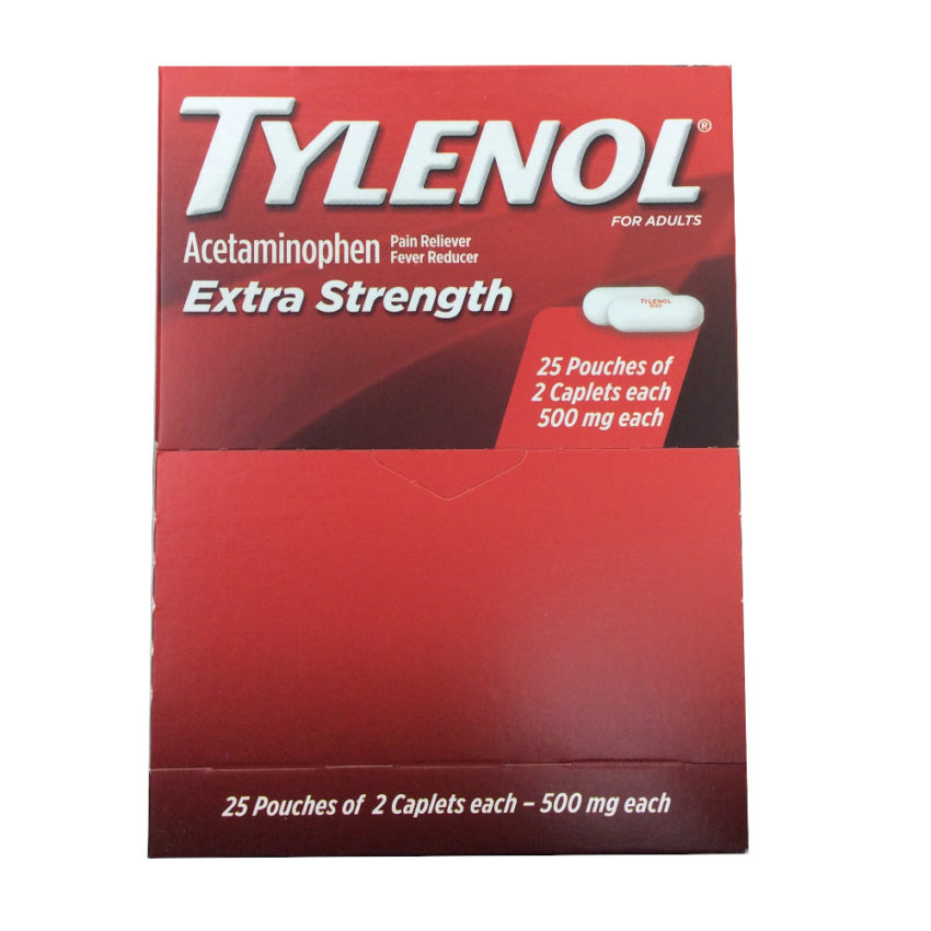 TYLENOL EXTRA STRENGTH RED BOX 500MG (25/2CT)