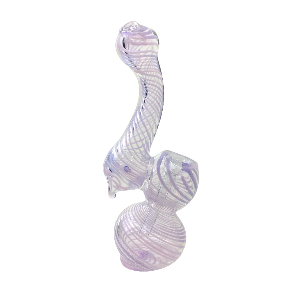 5.5 INCH SWIRL PINK BUBBLER WATER PIPE