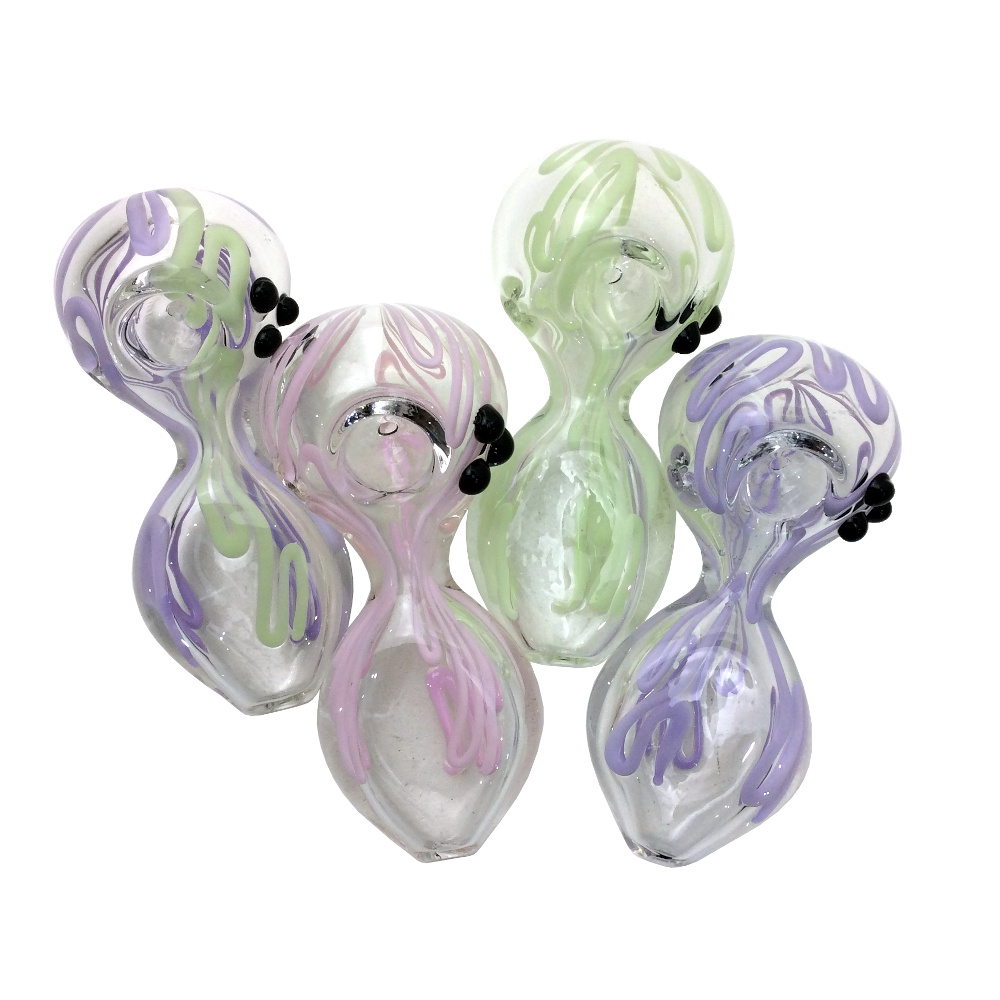 4 INCH FLAT BODY SLIME ROPE HAND PIPES