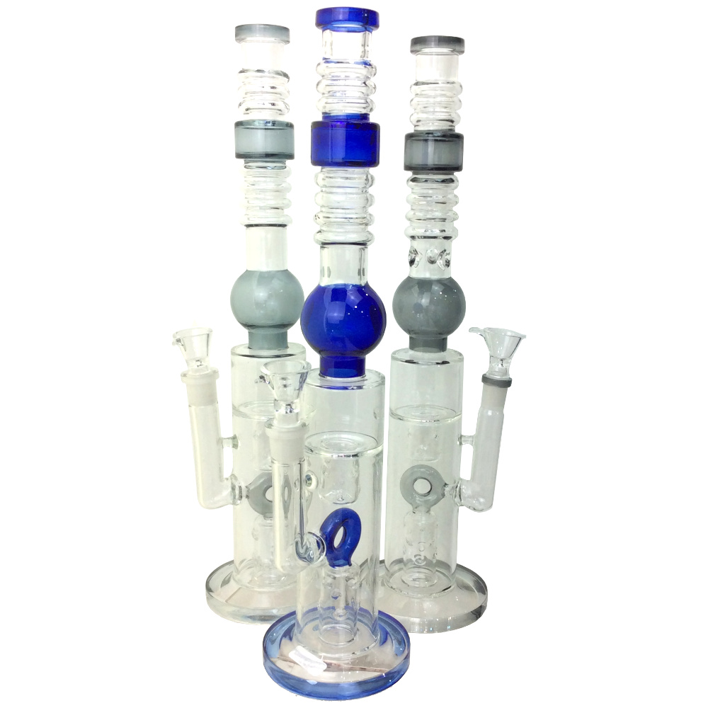 18 INCH MULTI CHAMBER DONUT PERCULATOR WATER PIPE