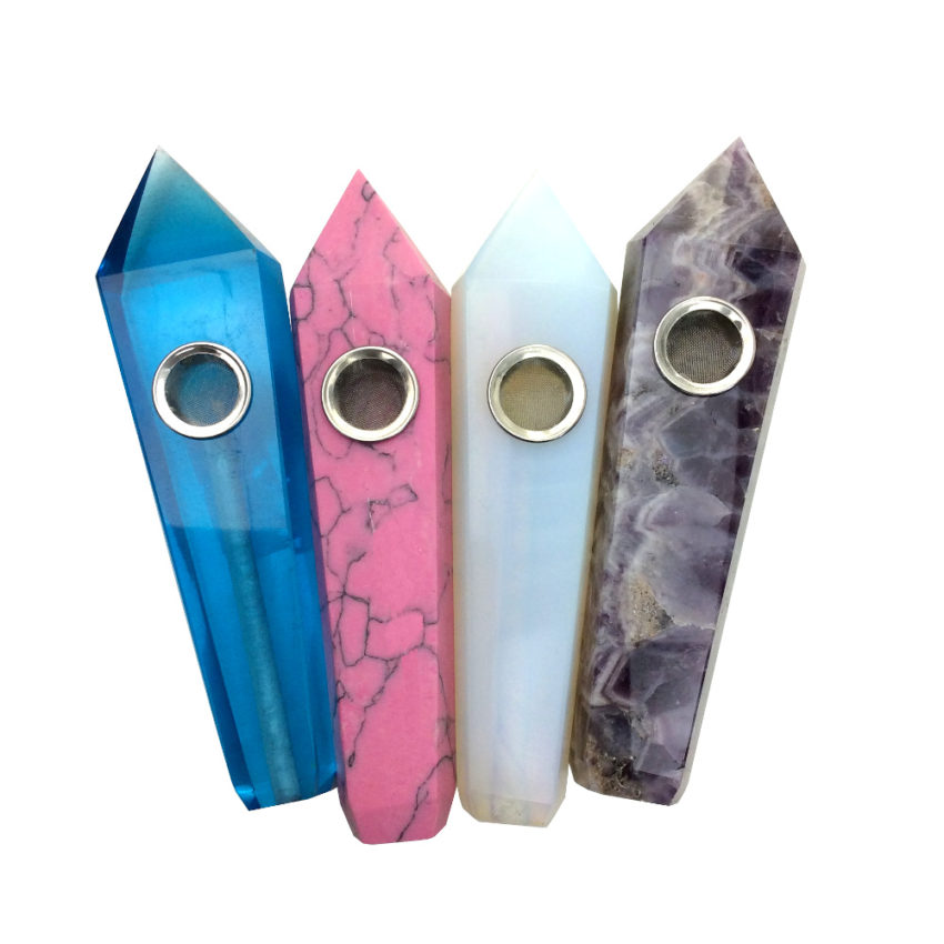 4 INCH STONE SHARDS HAND PIPE MADE IN USA