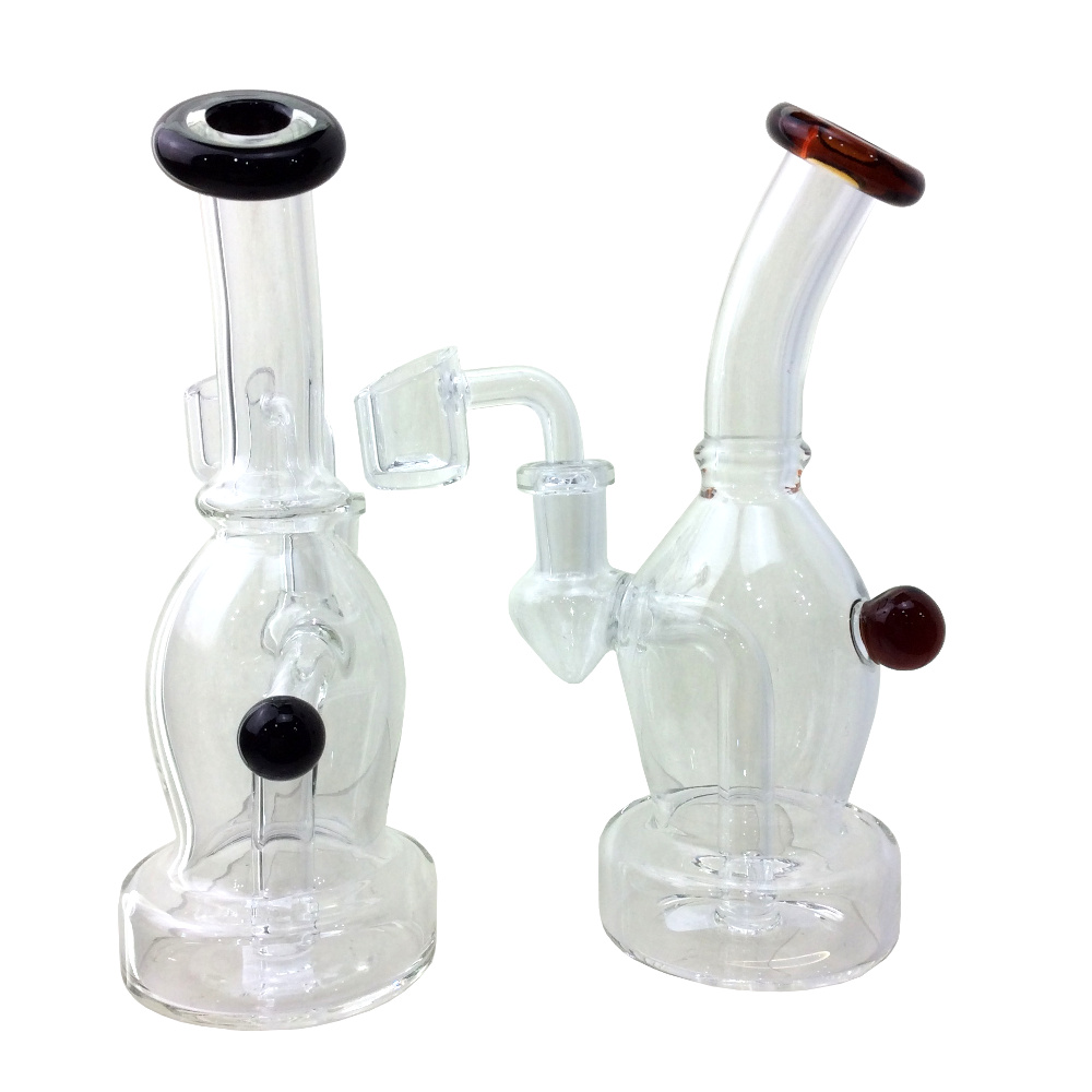 6.5 INCH PUCK BASE WITH BANGER HANGER WATER PIPE