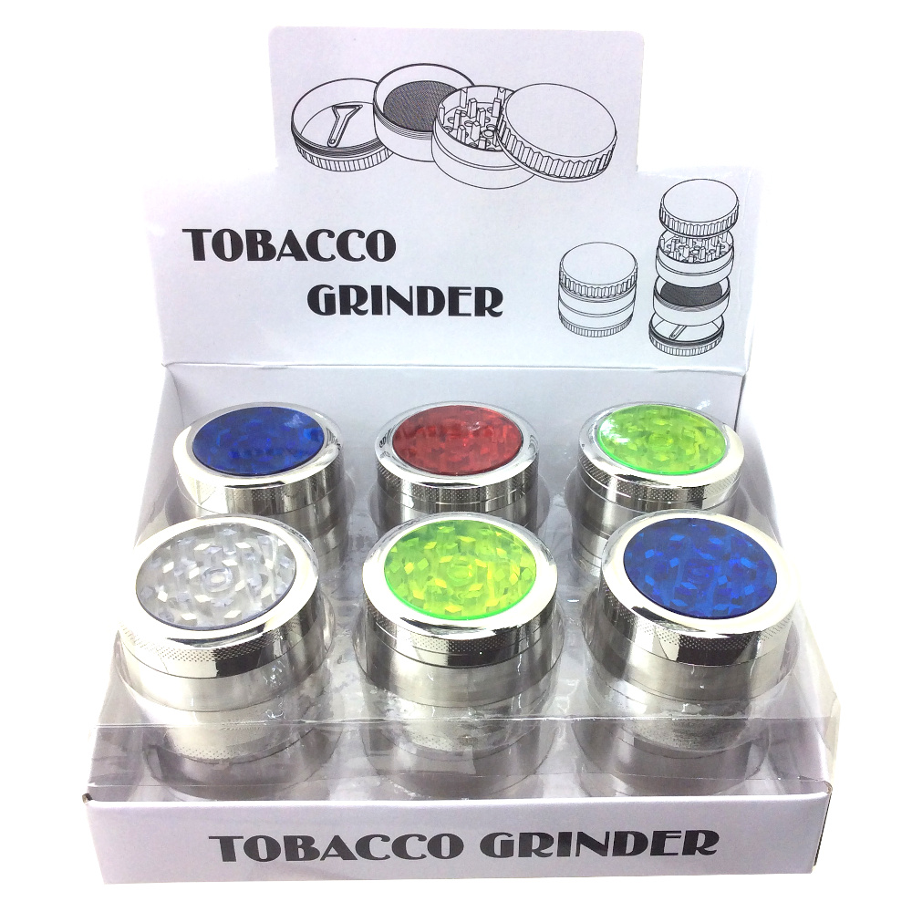 47MM CLEAR VIEW COLOR TOP 4 PART GRINDER
