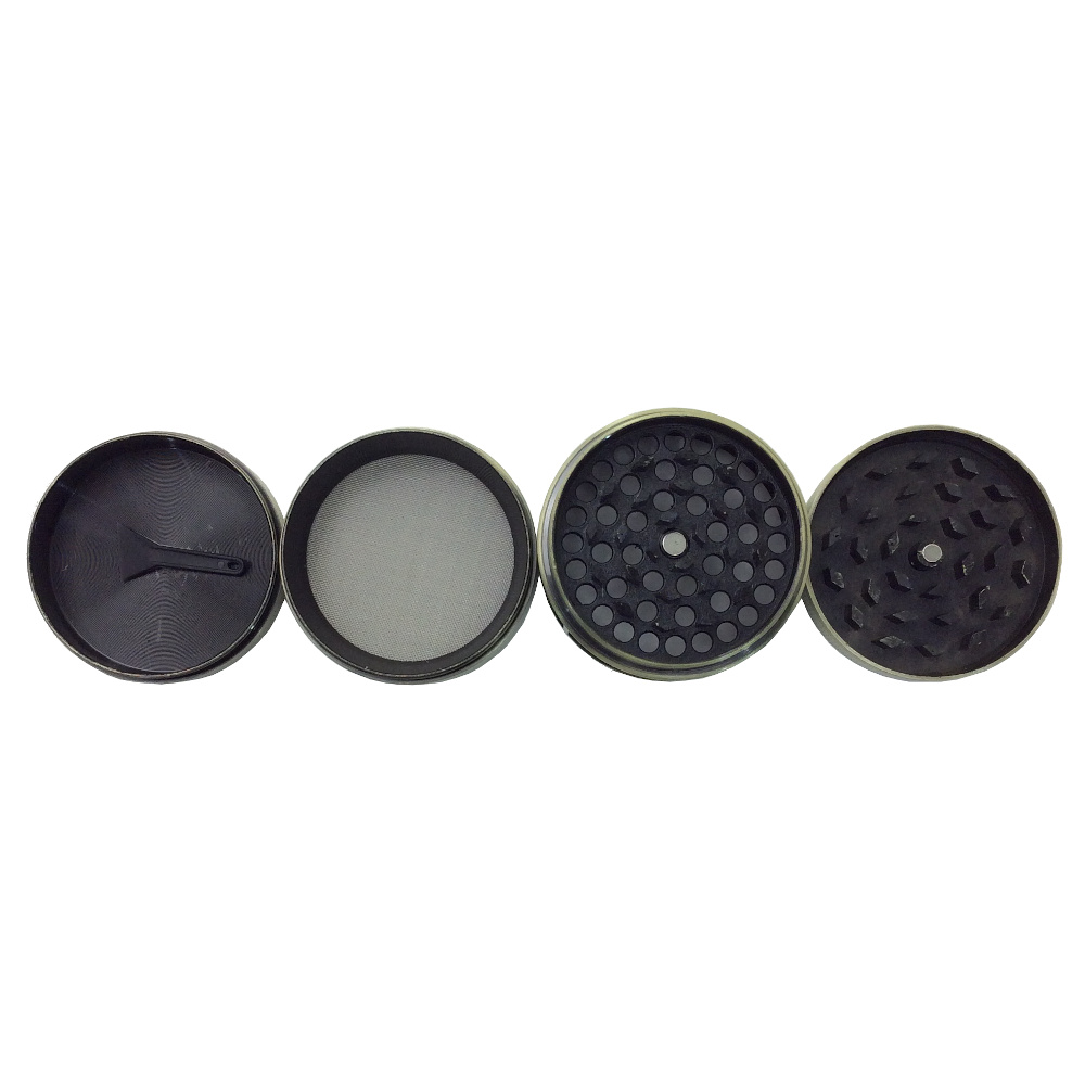 52MM ENGRAVED LEAF TOP 4 PART GRINDER