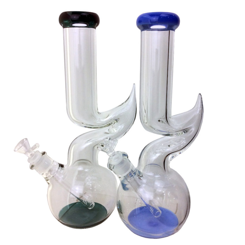 14 INCH ZONG SLIME TRIM BEAKER WATER PIPE (ASSORTED COLORS)
