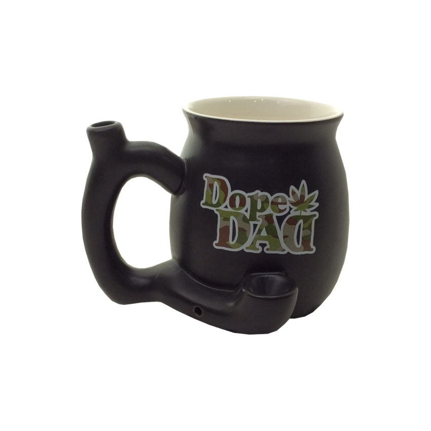 DOPE DAD MUG CERAMIC HAND PIPE