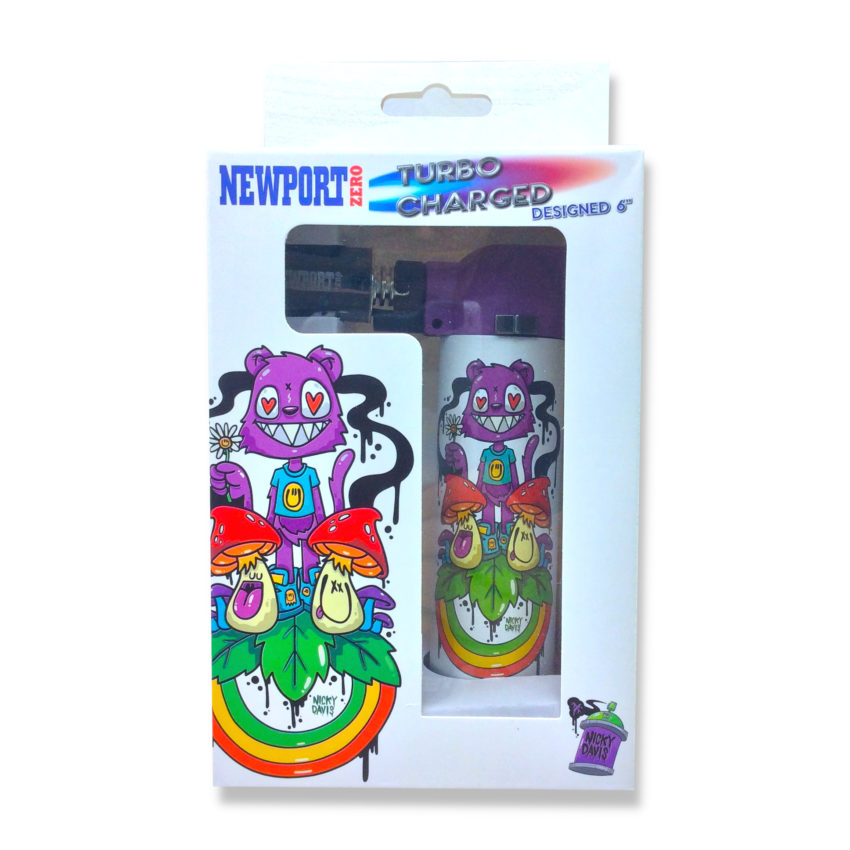 NEWPORT ZERO DESIGNED BY NICKY DAVIS 6 INCH TORCH LIGHTER