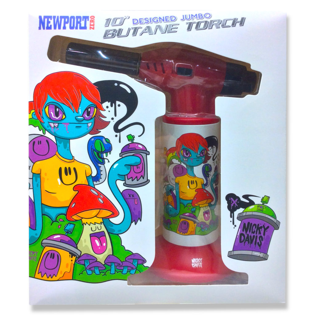 NEWPORT ZERO DESIGNED BY NICKY DAVIS 10 INCH TORCH LIGHTER