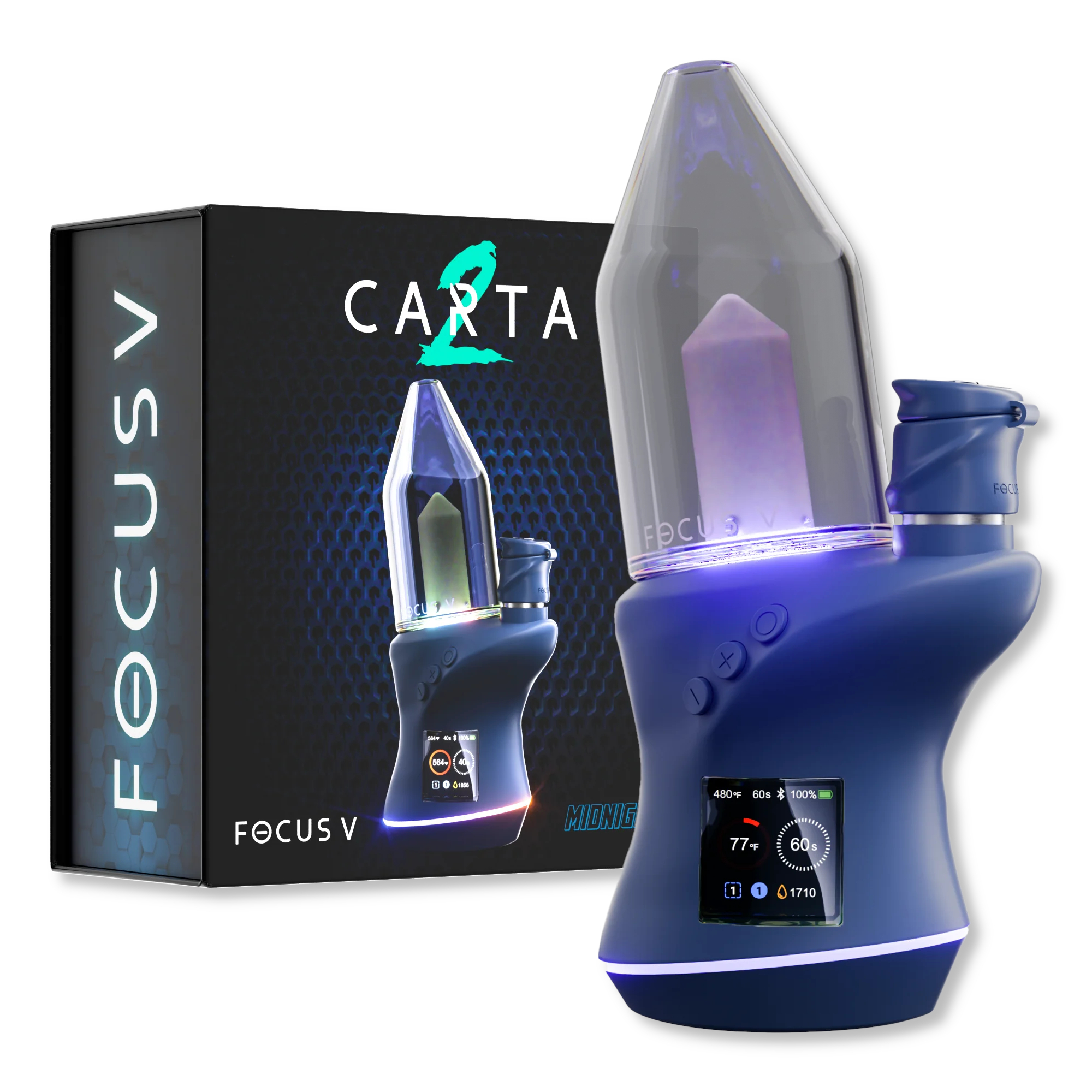 FOCUS V CARTA 2 MIDNIGHT VAPE RIG KIT