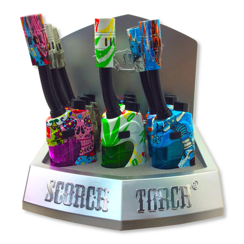 SCORCH 9 PC SINGLE TORCH BENDABLE TORCH LIGHTER
