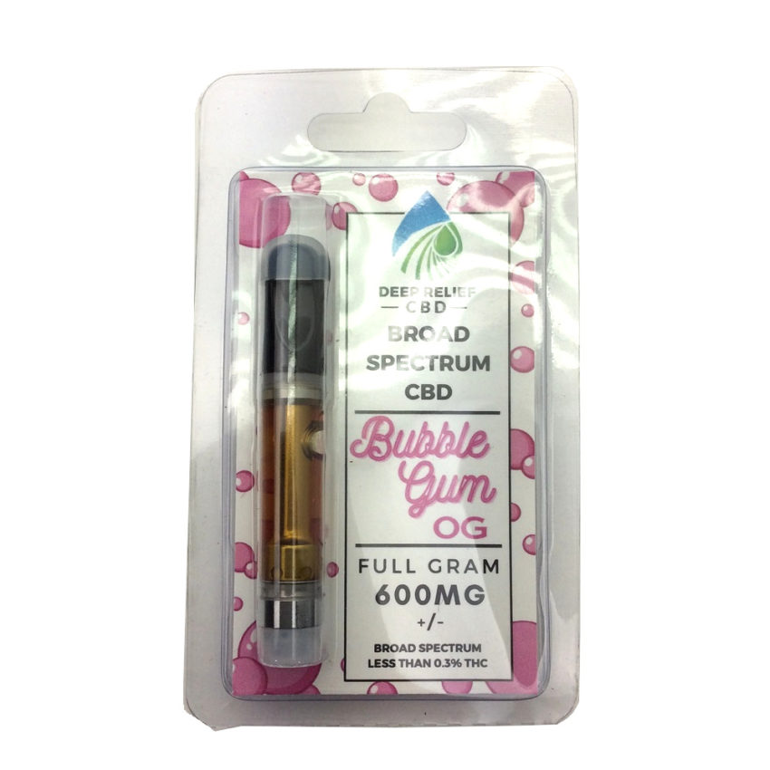 CBD DEEP RELIEF BS BUBBLE GUM CARTRIDGE 600MG/1G