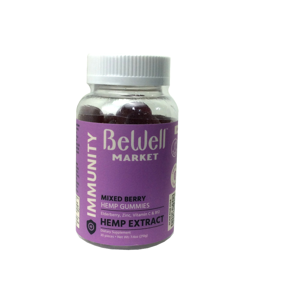 BEWELL IMMUNITY MIXED BERRY HEMP GUMMIES (30CT)