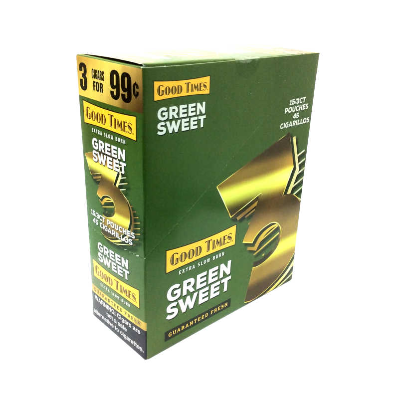GOOD TIMES GREEN SWEET 3/.99¢ (15/3CT)