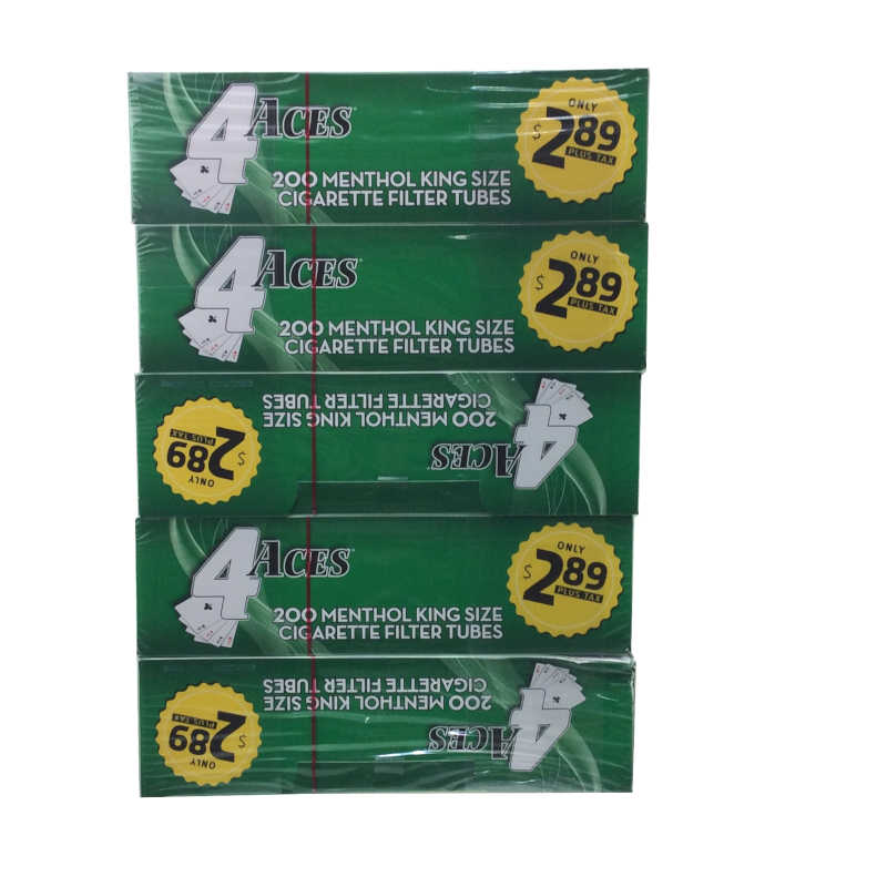 4 ACES TUBES MENTHOL KING SIZE PP$2.89 (5 CT)