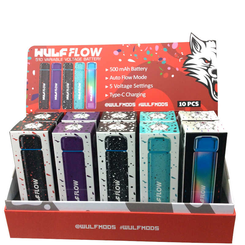 WULF FLOW 510 VARIABLE VOLTAGE BATTERY ASSORTED COLORS