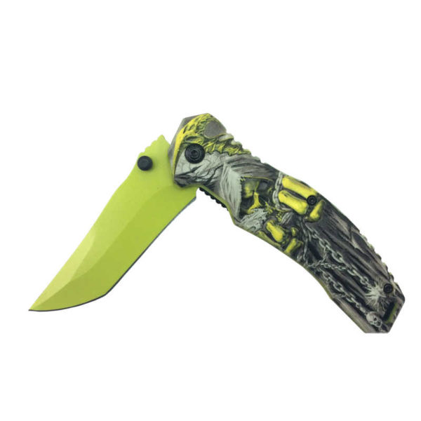 KNIFE RAZOR TACTICAL SPRING ASSIST RT7358GN