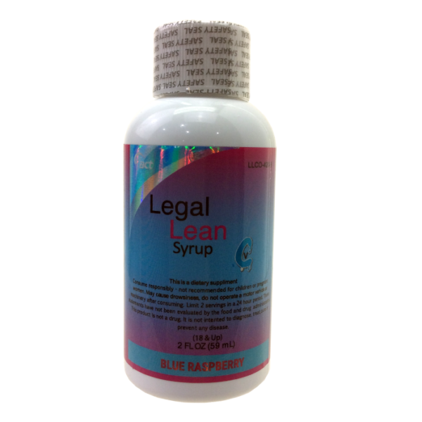 LEGAL LEAN SYRUP BLUE RASP 2OZ - Online smoke shop | SMOKE AND VAPE ...