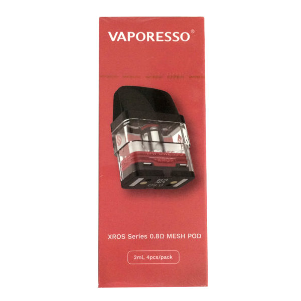 VAPORESSO XROS SERIES 0.8 OHM MESH POD 2ML (4CT)