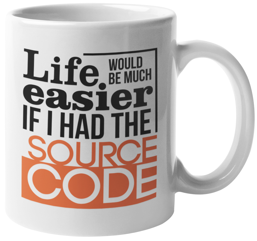 Source Code Programming Humor Coffee & Tea Mug | eBay