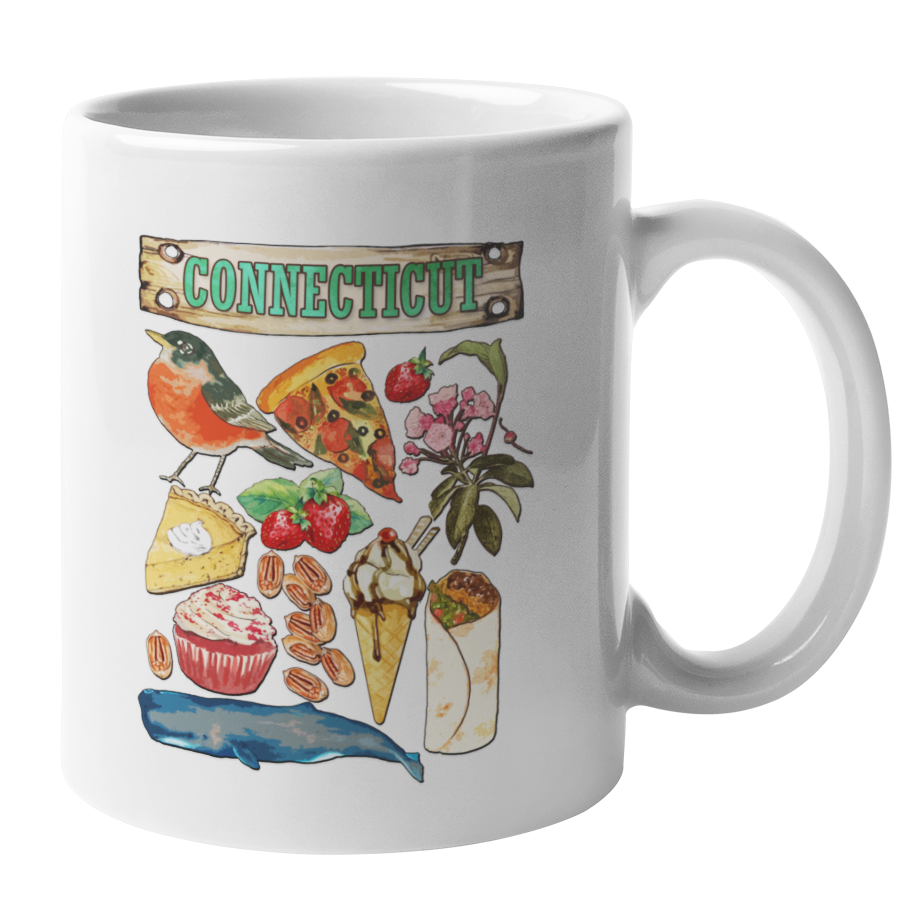 Connecticut Souvenir Coffee & Tea Mug for Tourist, Traveler | eBay